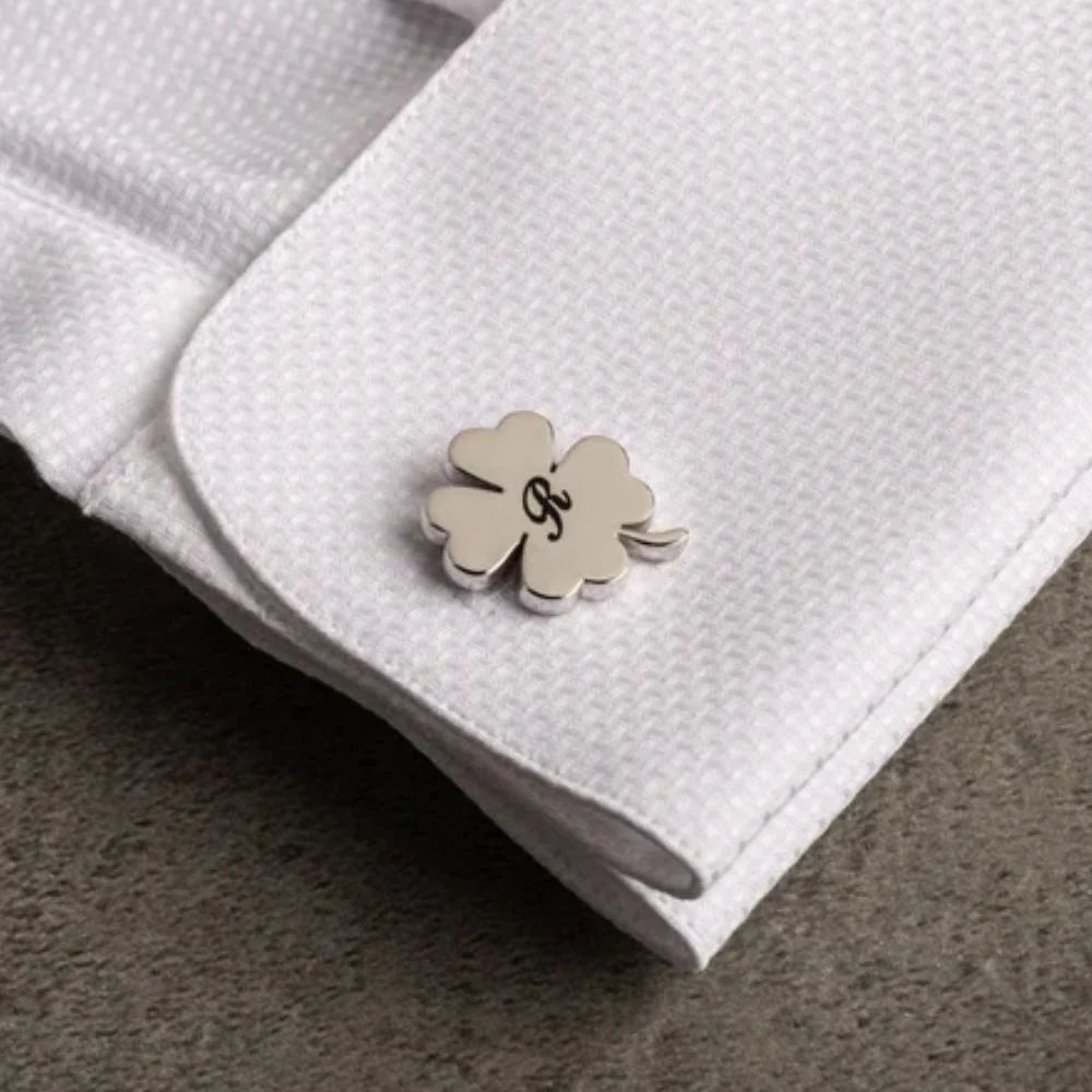Custom Four Leaf Clover Cufflinks– Locket Garage