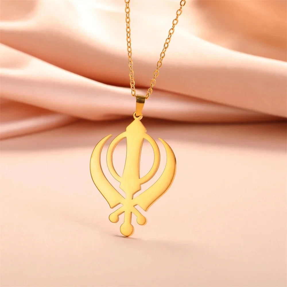 Khanda Sikh Pendant Necklace