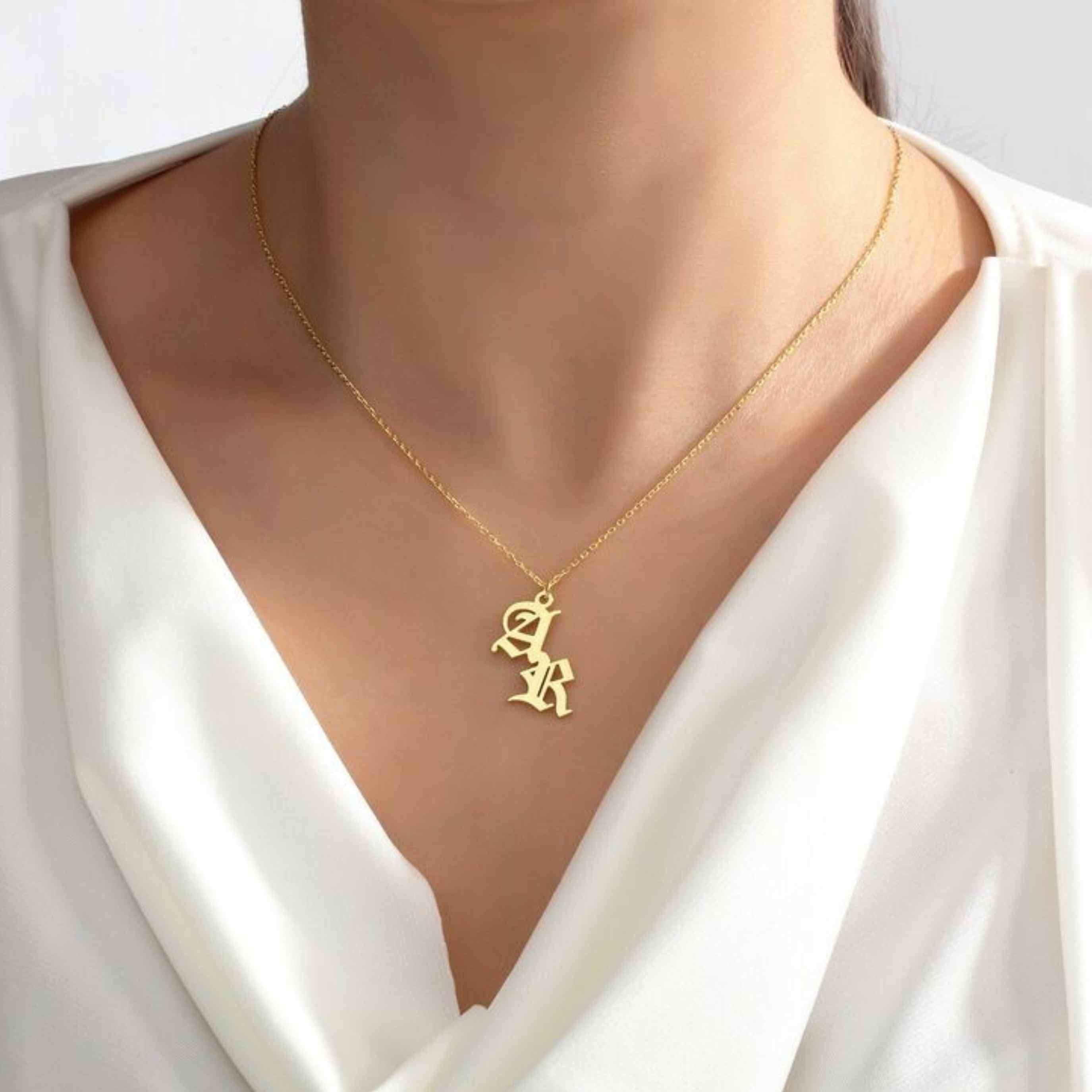 Bonded Forever - Custom Double Initial Necklace – Locket Garage